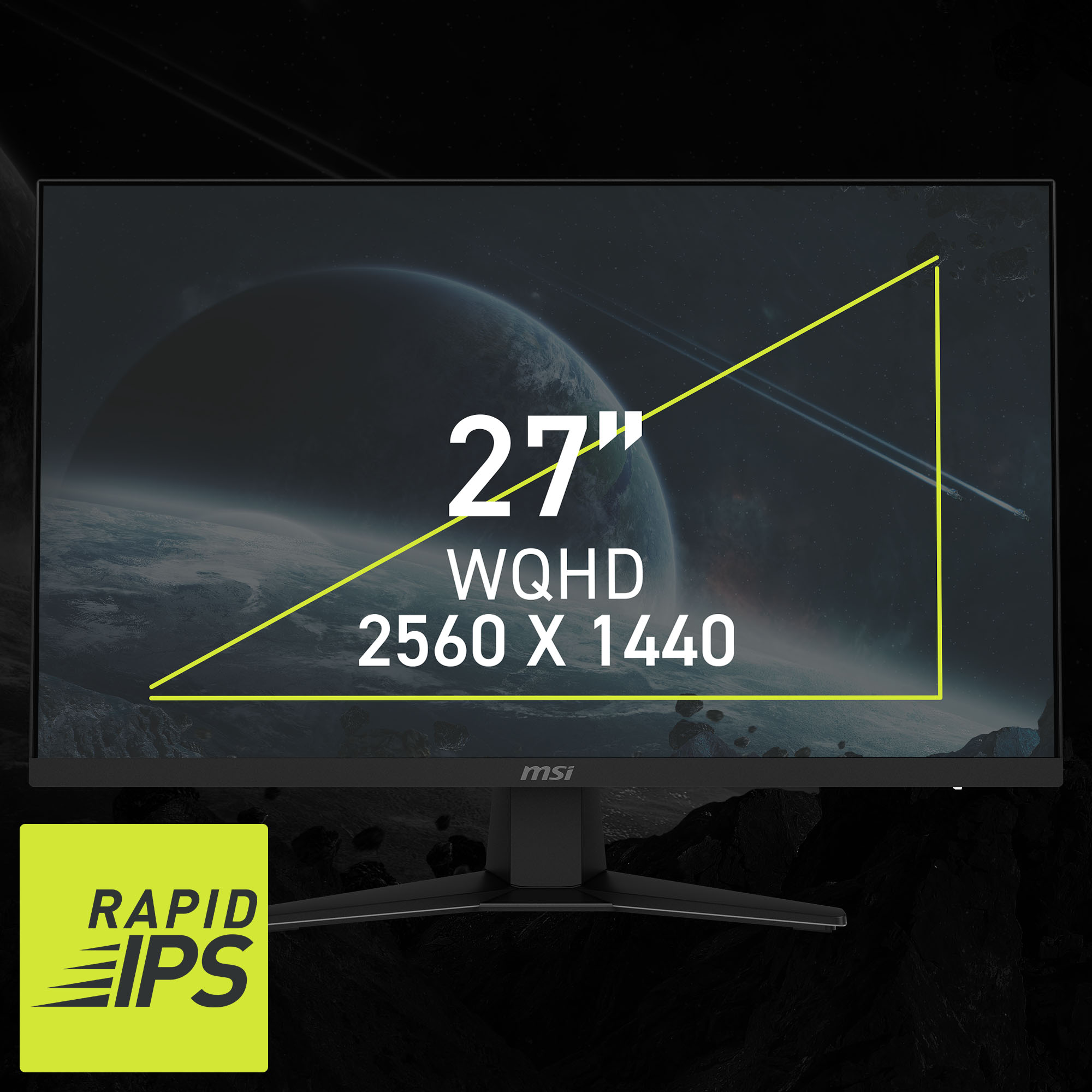 MSI 27" 240 Hz Rapid IPS WQHD Gaming Monitor AMD Adaptive Sync MAG 274QF X24 - Newegg.com